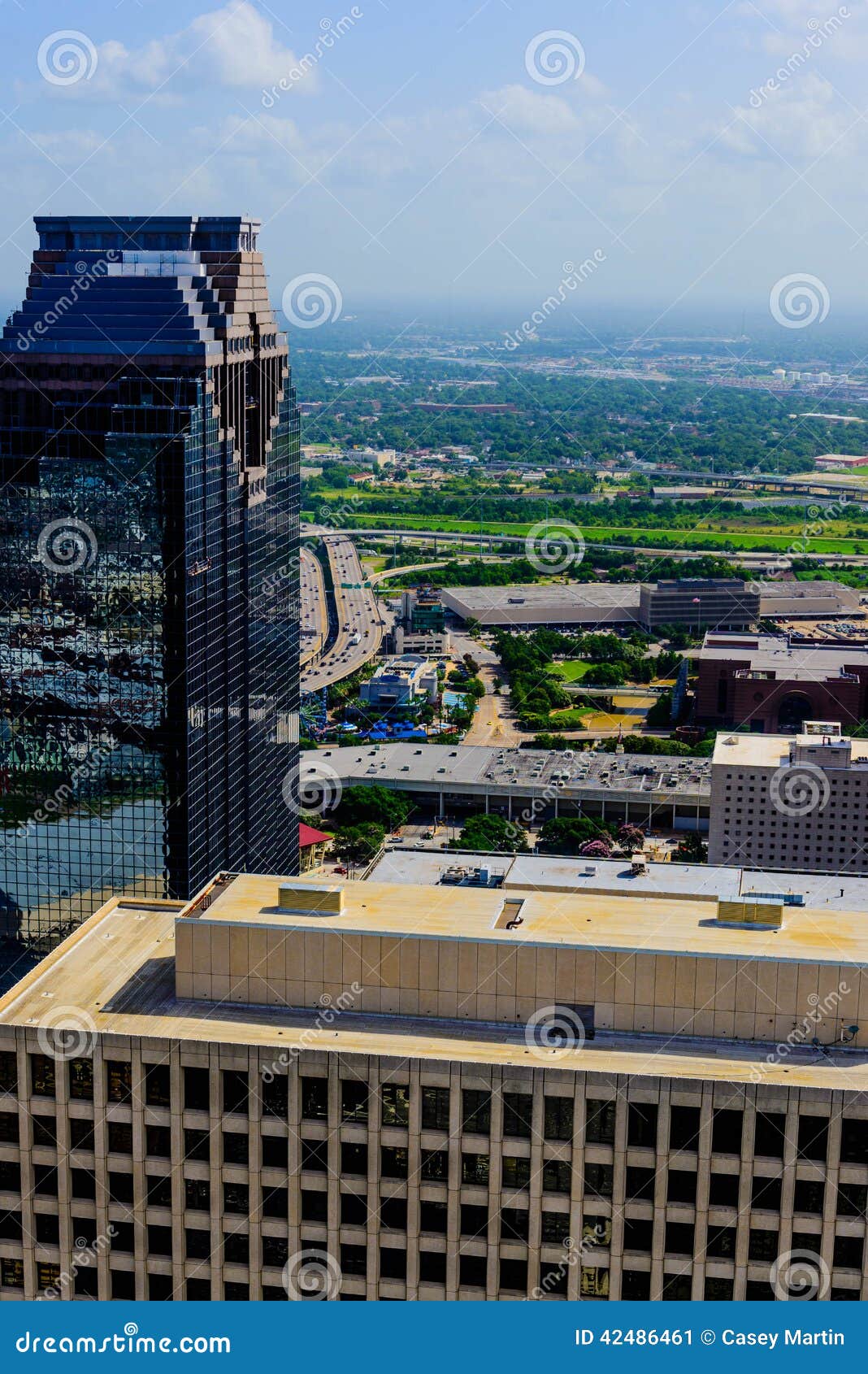 Downtown Houston buildings stock image. Image of cityscape - 42486461