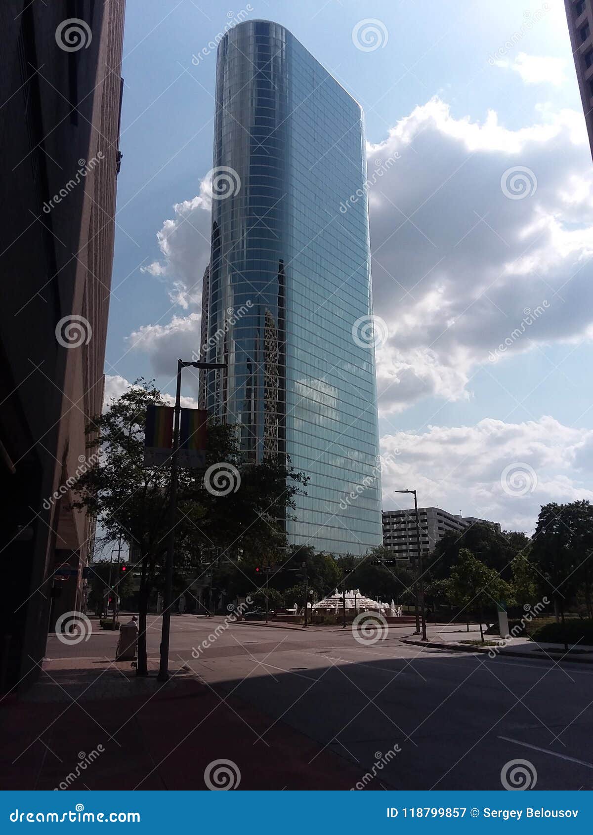 Downtown Houston stock image. Image of buildings, houston - 118799857