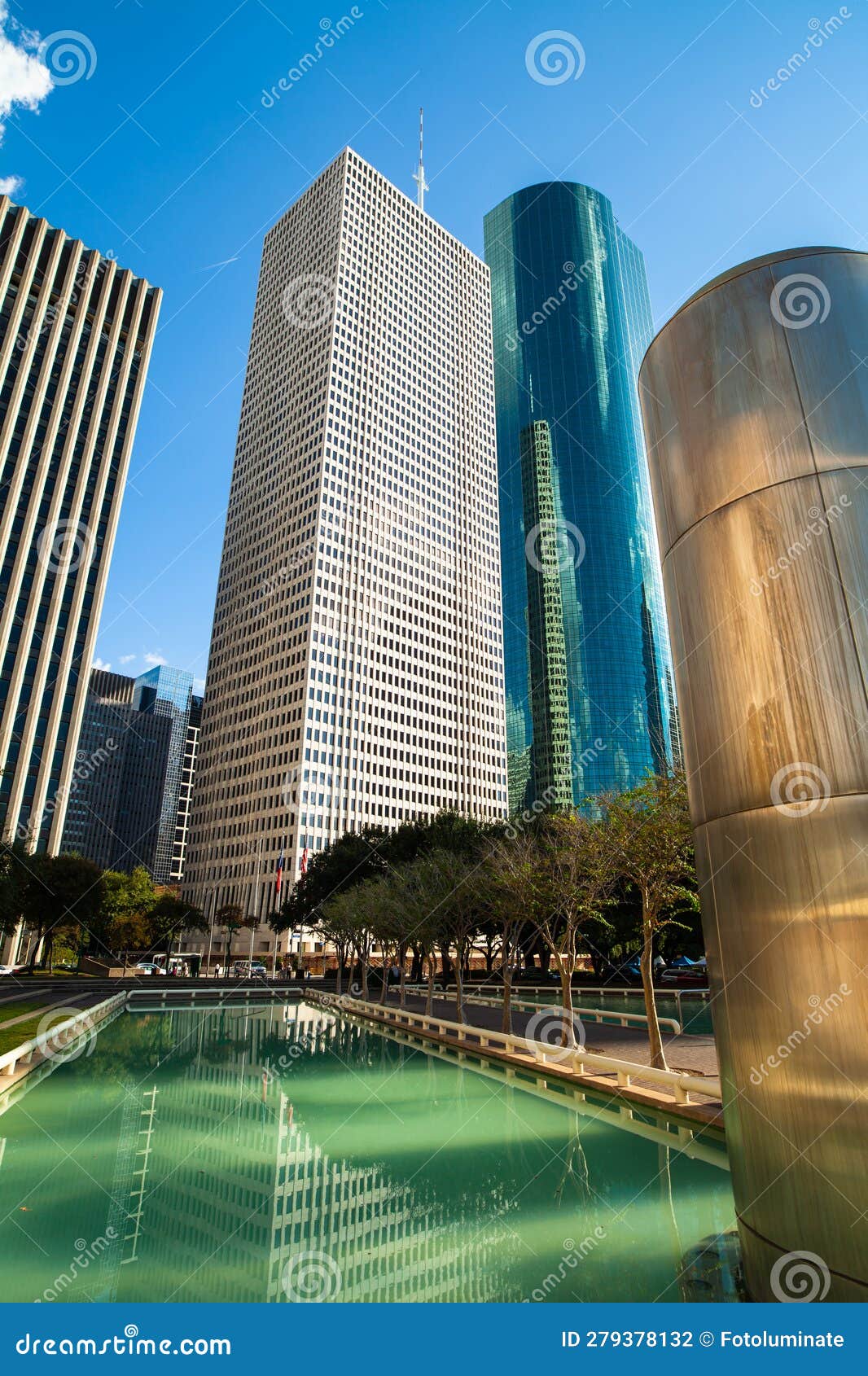 Downtown Houston Cityscape editorial photography. Image of houston ...