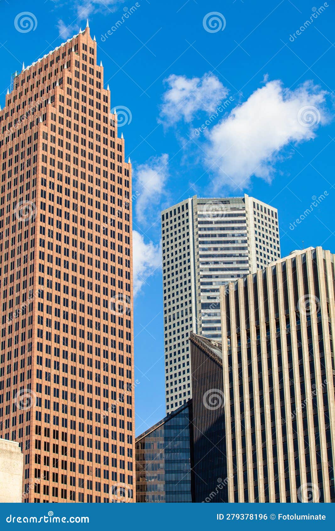 Downtown Houston Cityscape stock photo. Image of metropolis - 279378196