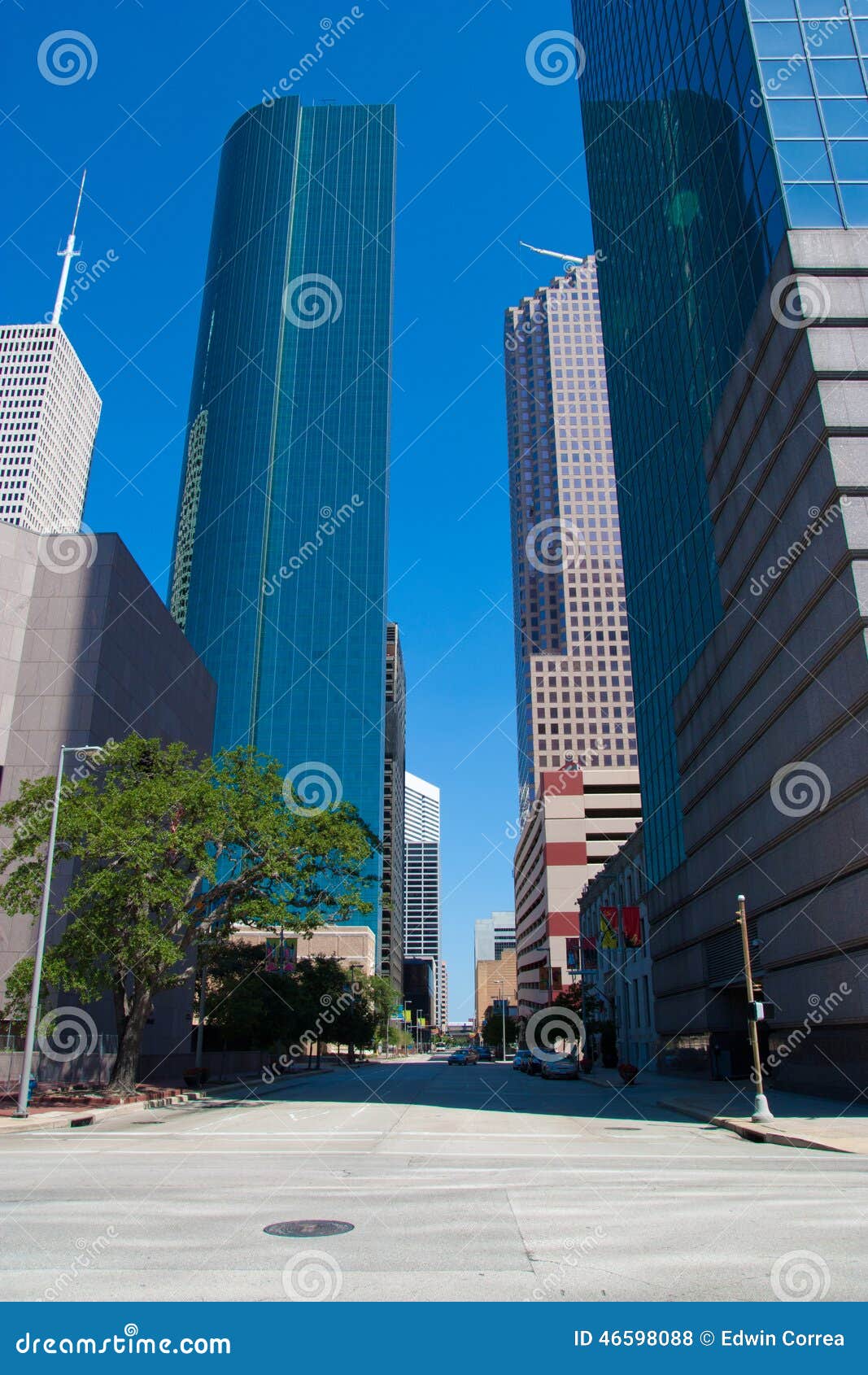 Downtown Houston stock photo. Image of houston, architecture - 46598088
