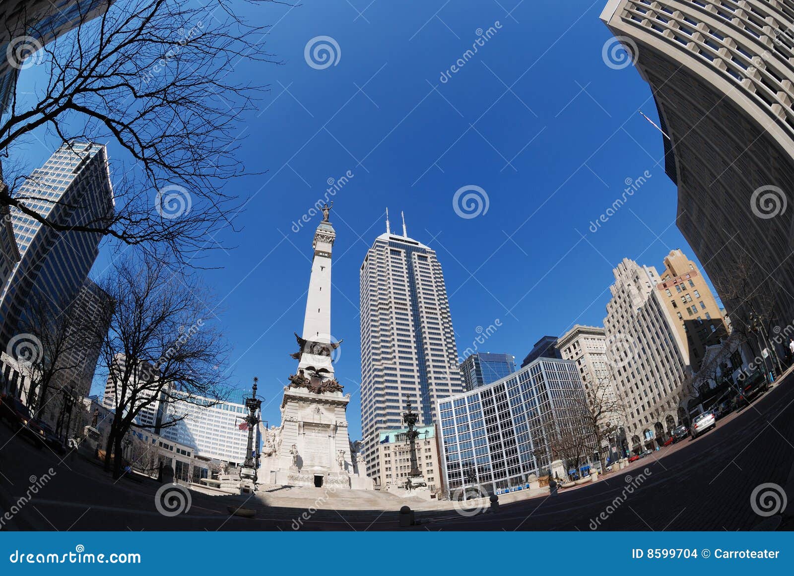 Downtown Indianapolis stock photo. Image of city, indy500 - 8599704
