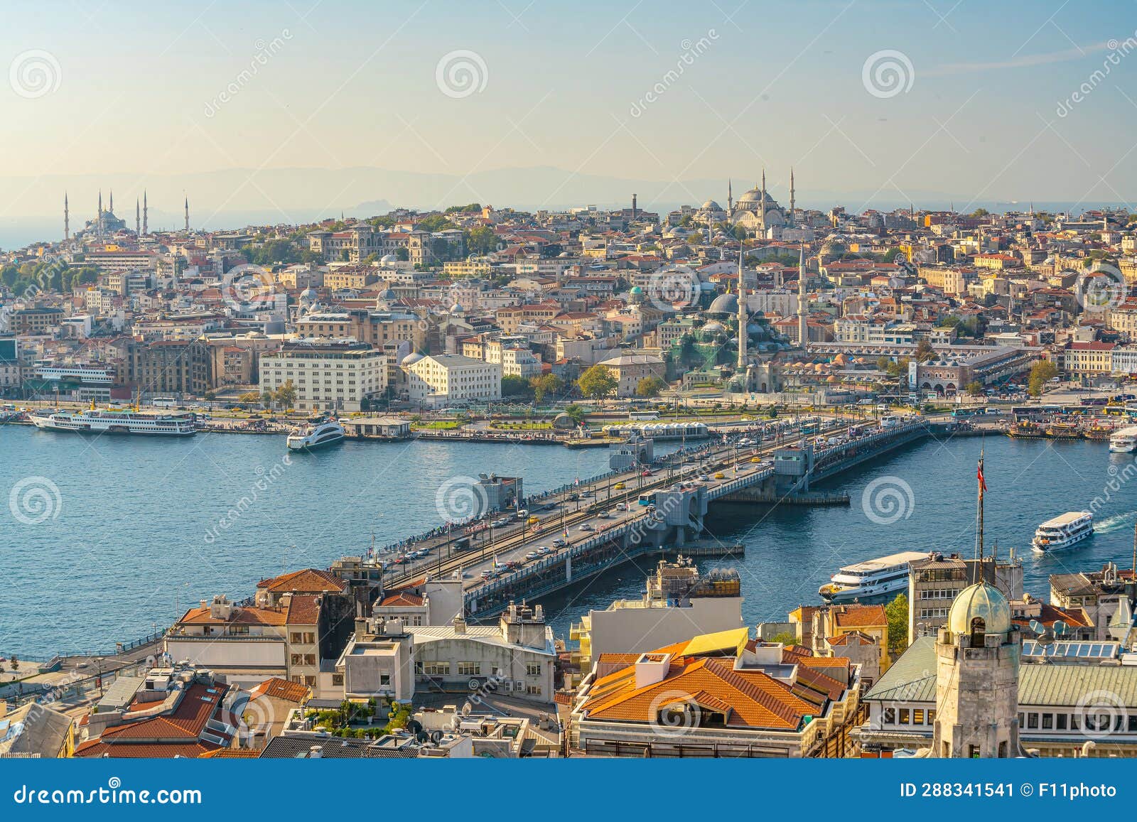 Downtown Istanbul Cityscape of Turkey Stock Image - Image of culture ...