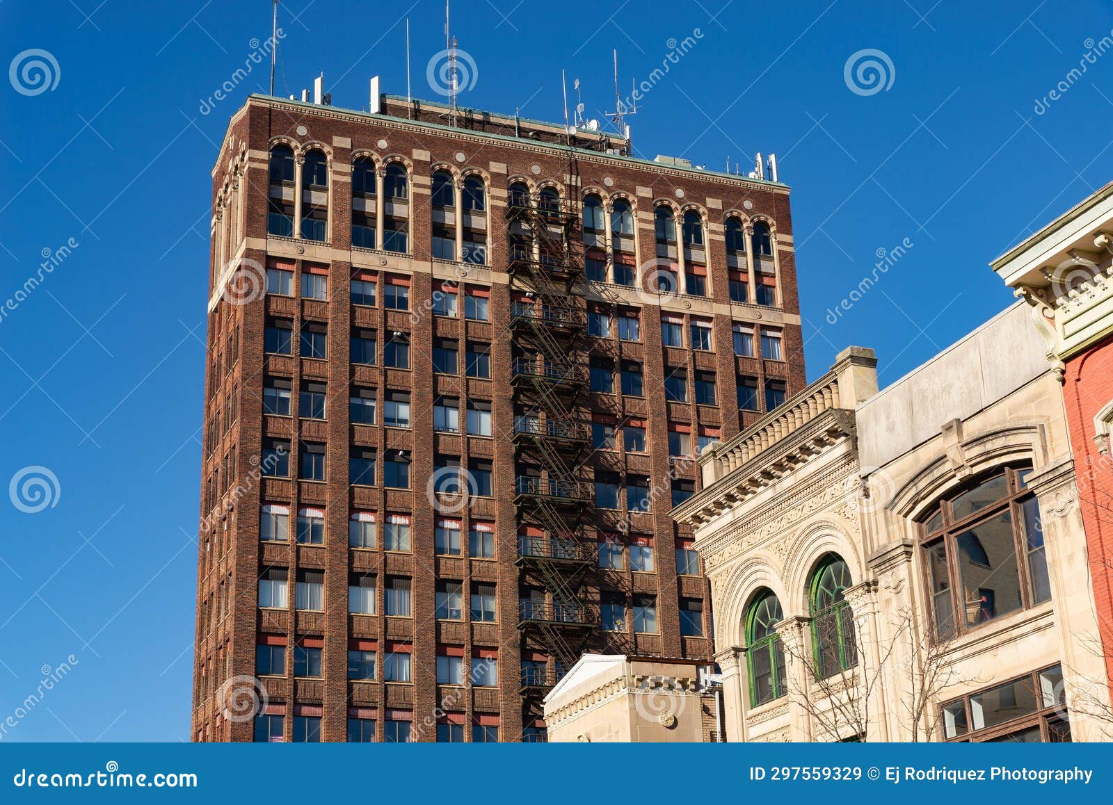Downtown Jackson stock image. Image of downtown, town - 297559329