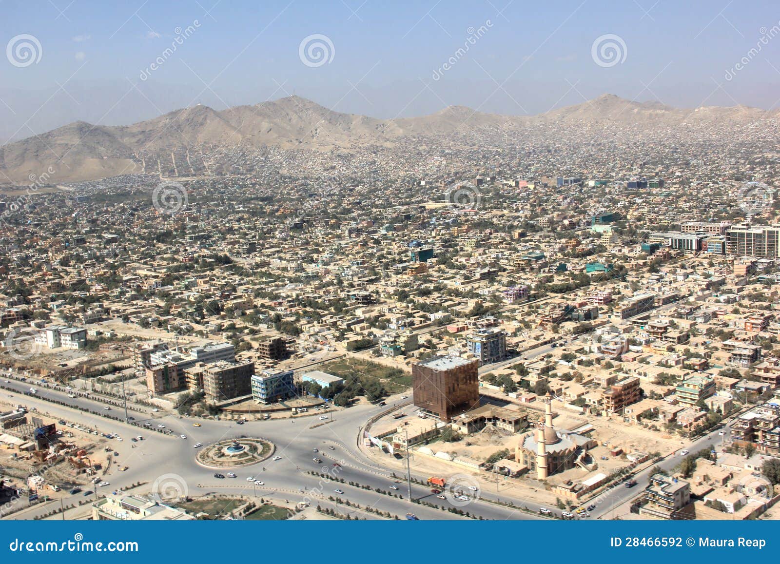 Downtown Kabul stock photo. Image of structure, circle - 28466592