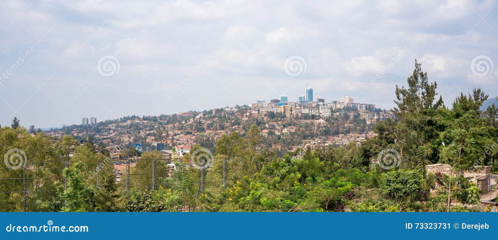 Downtown Kigali stock image. Image of high, rwanda, skyscraper - 73323731