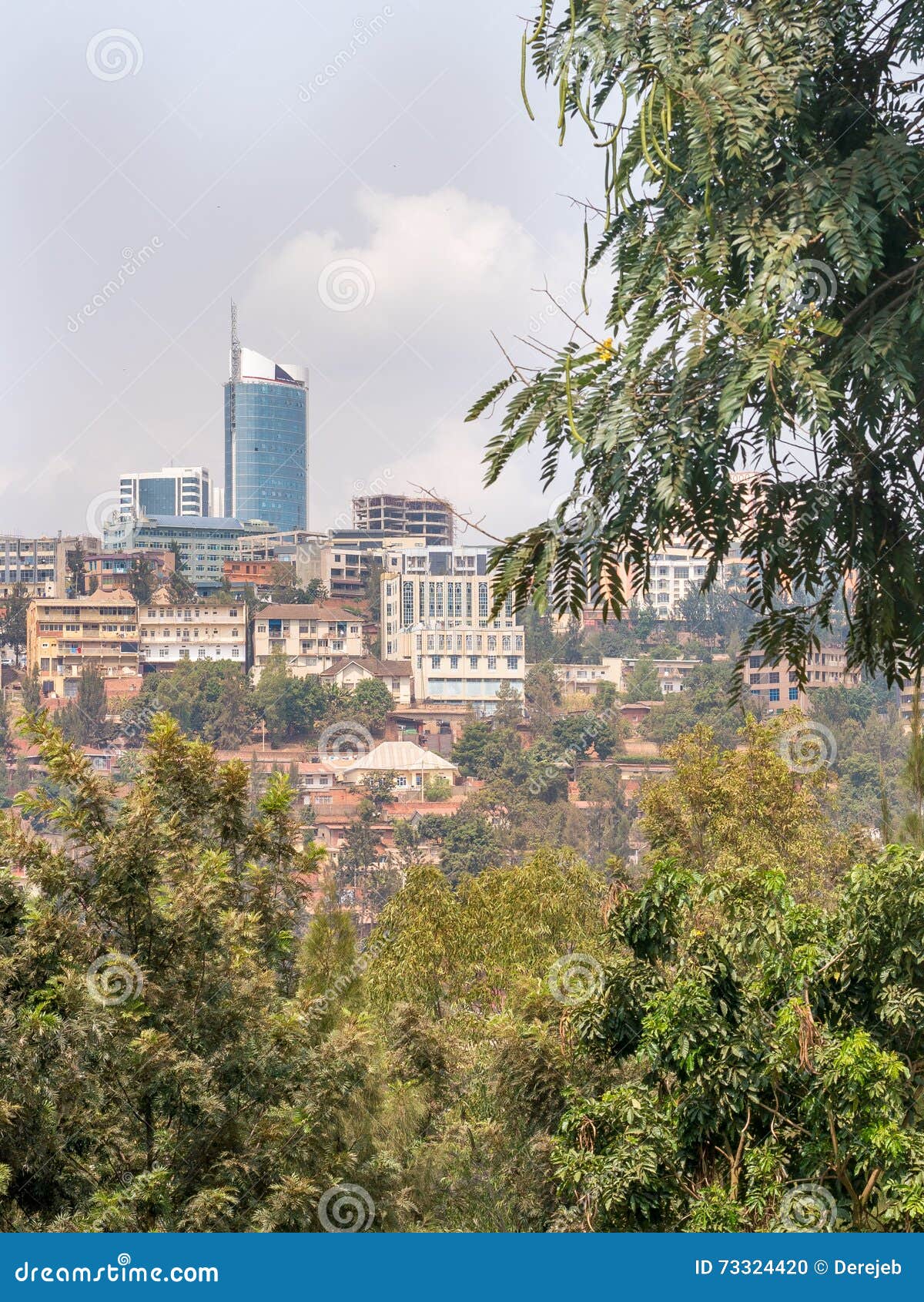 Downtown Kigali stock photo. Image of africa, kigali - 73324420
