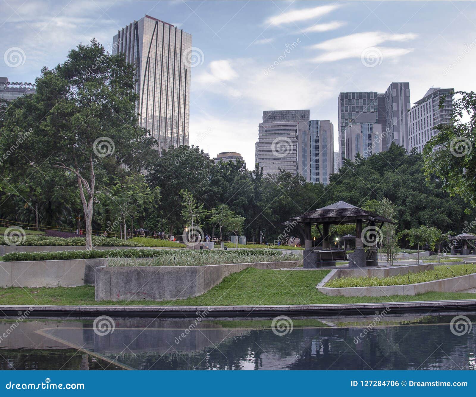 Downtown of Kuala Lumpur in KLCC District. Stock Photo - Image of ...