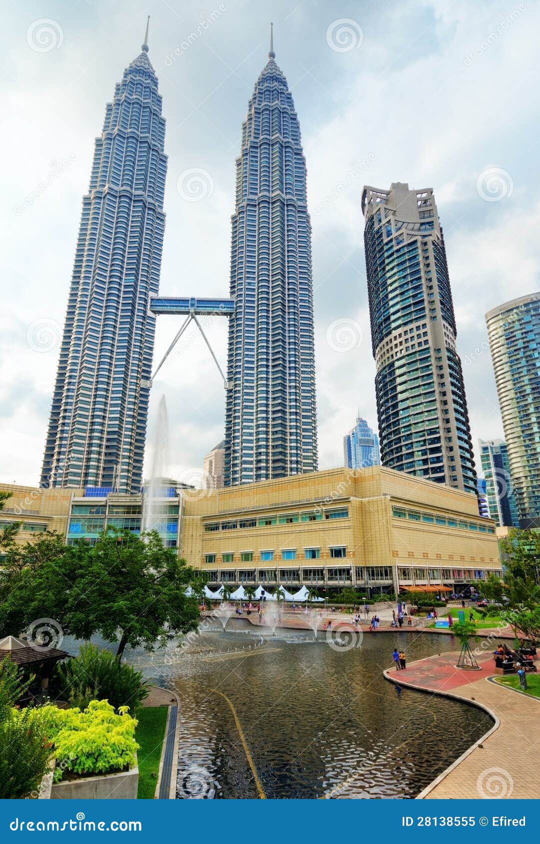 Downtown of Kuala Lumpur in KLCC District Stock Image - Image of ...
