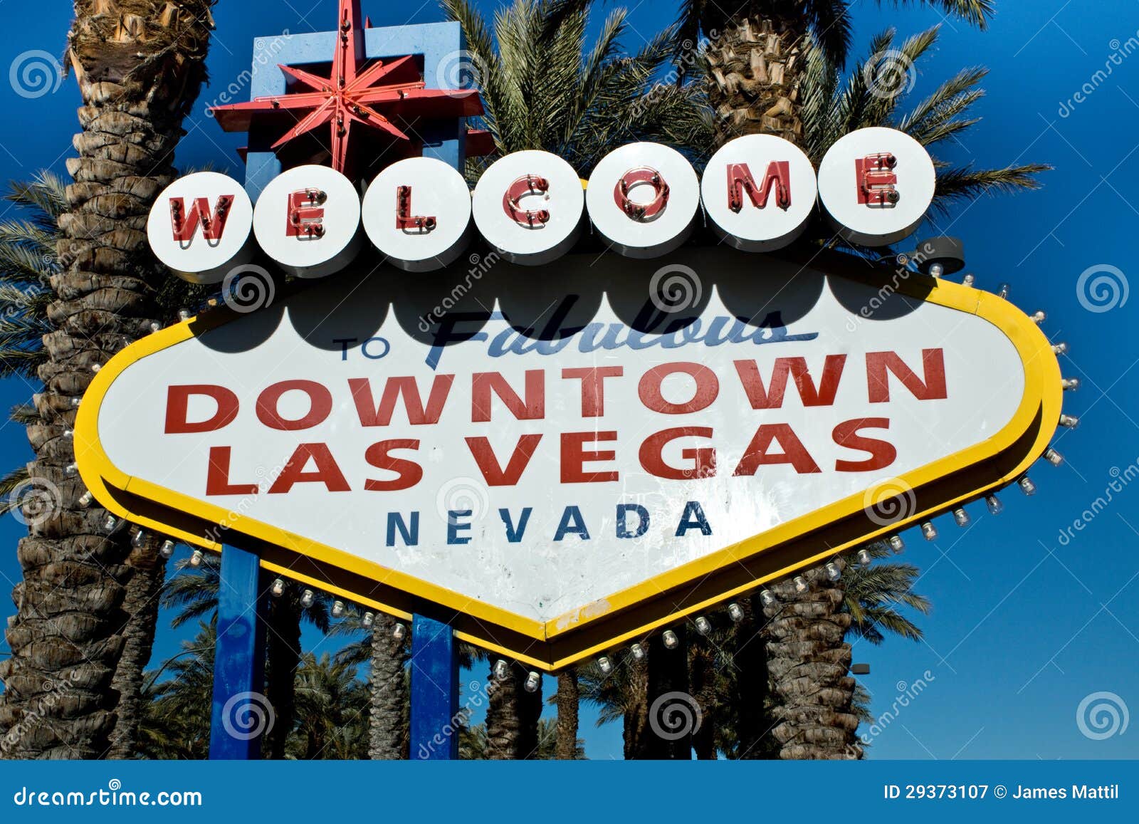 Downtown Las Vegas Sign editorial photography. Image of trees - 29373107