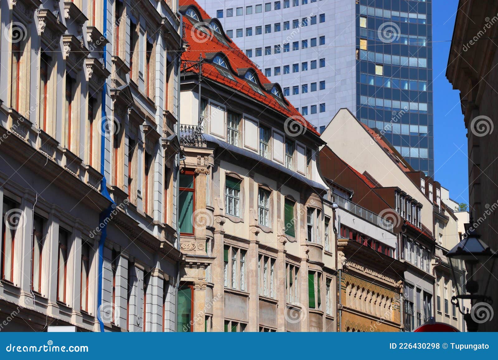 Downtown Leipzig City, Germany Stock Photo - Image of sightseeing ...