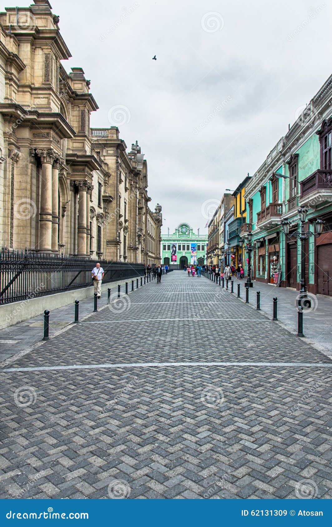 Downtown Lima editorial stock image. Image of historical - 62131309