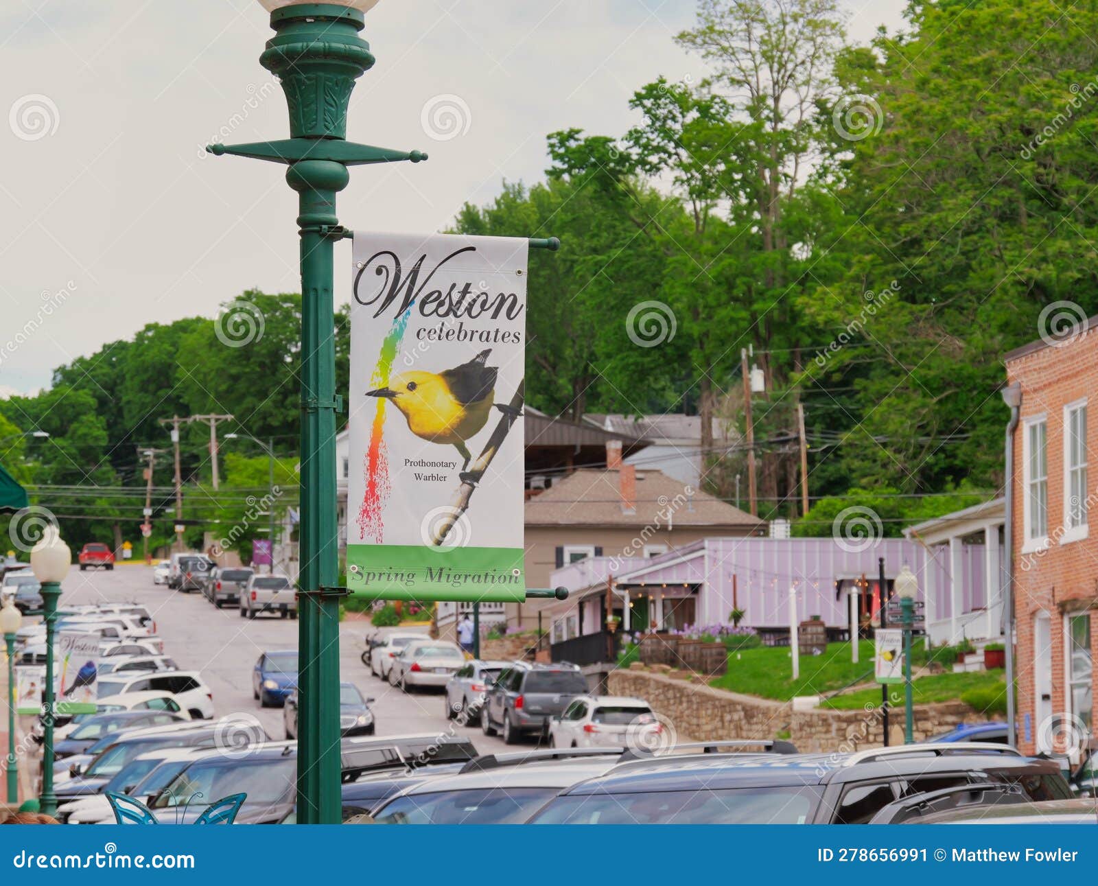 Downtown Main Street in Weston, MO Editorial Photo - Image of ...