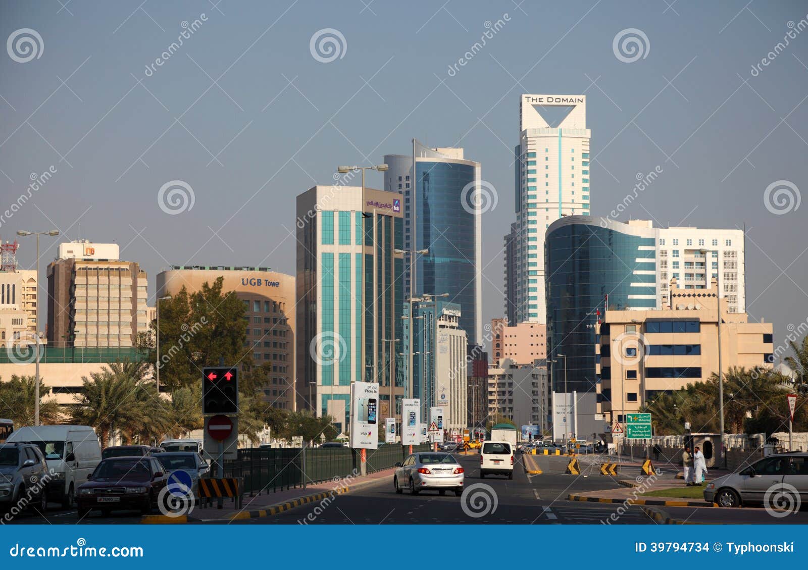 Downtown of Manama, Bahrain Editorial Stock Image - Image of gulf, city ...