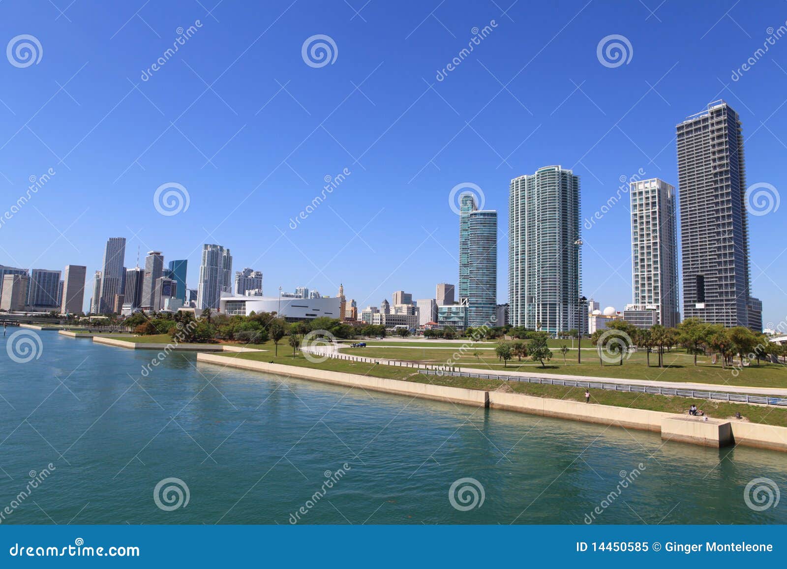 Downtown Miami stock image. Image of florida, tropical - 14450585
