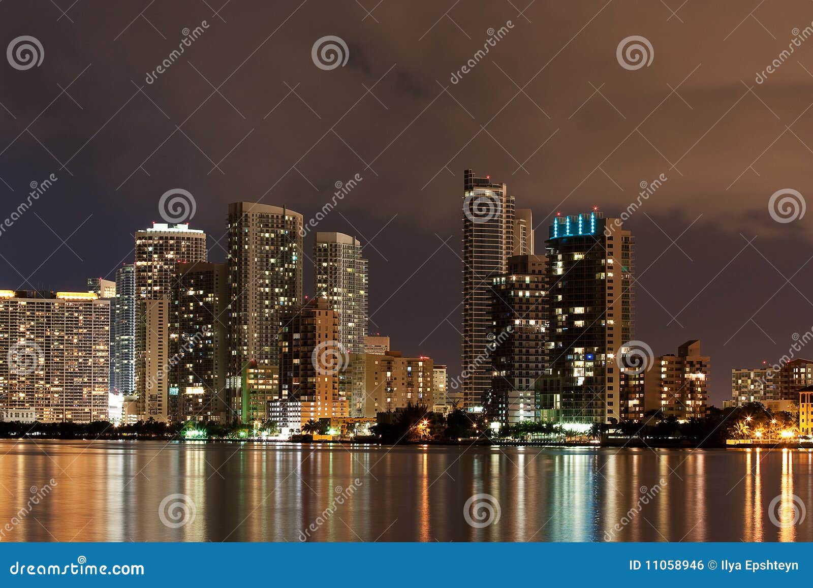 Downtown Miami Aerial Night Skyline Royalty-Free Stock Photography ... Downtown Miami Aerial Night Skyline Royalty-Free Stock Photography ...