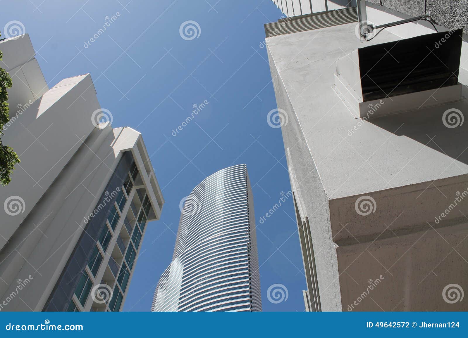 Downtown miami tower stock photo. Image of corporation - 49642572