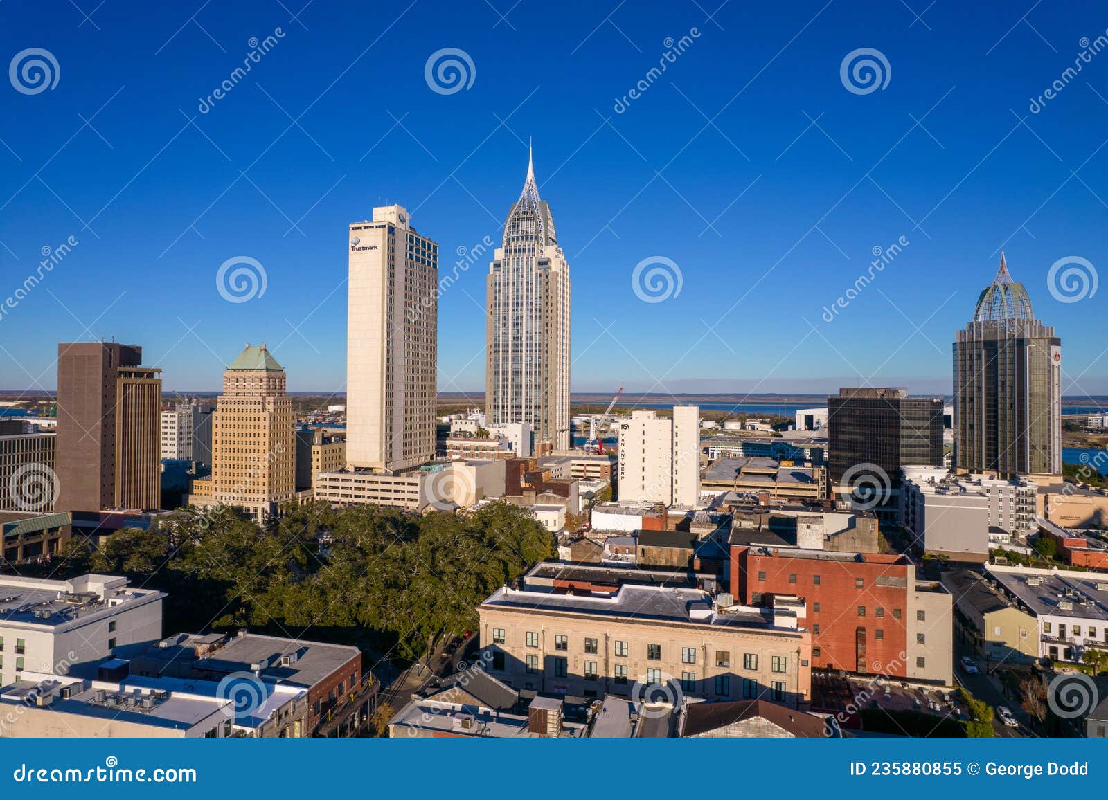 The Downtown Mobile, Alabama Skyline in November of 2021 Editorial ...