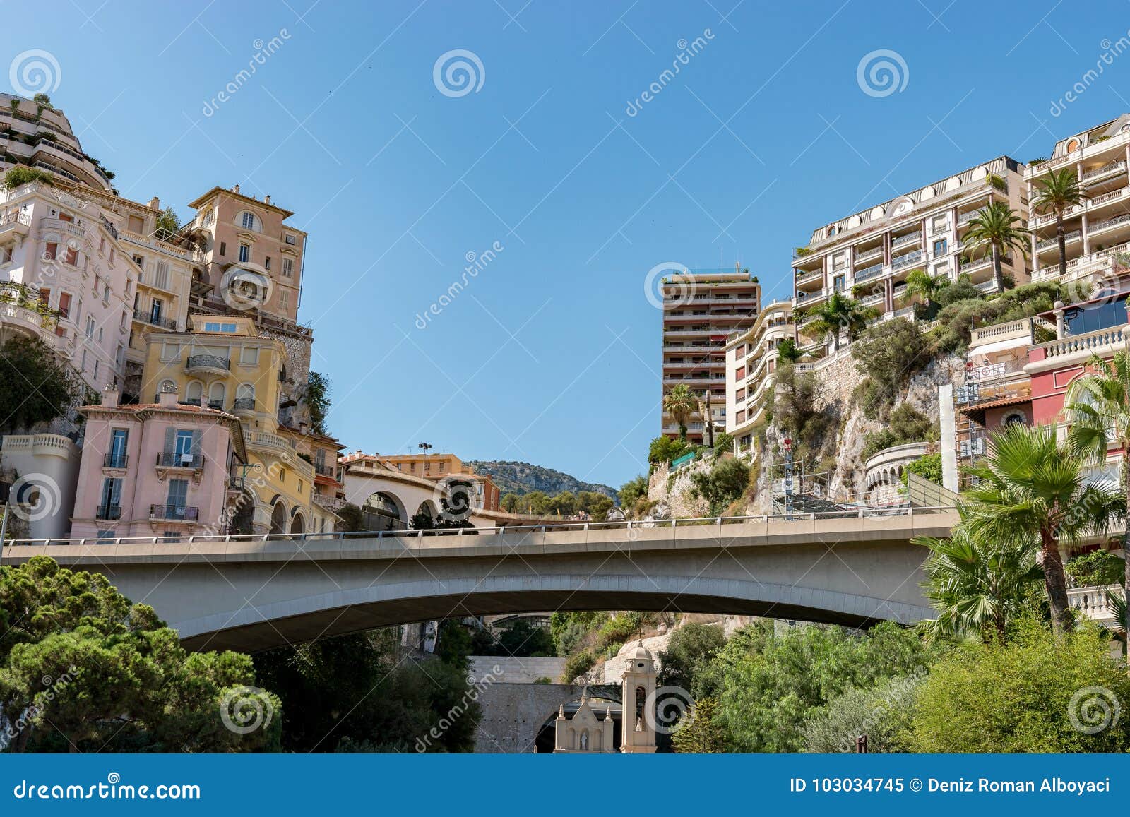 Downtown of Monaco stock image. Image of city, daylight - 103034745