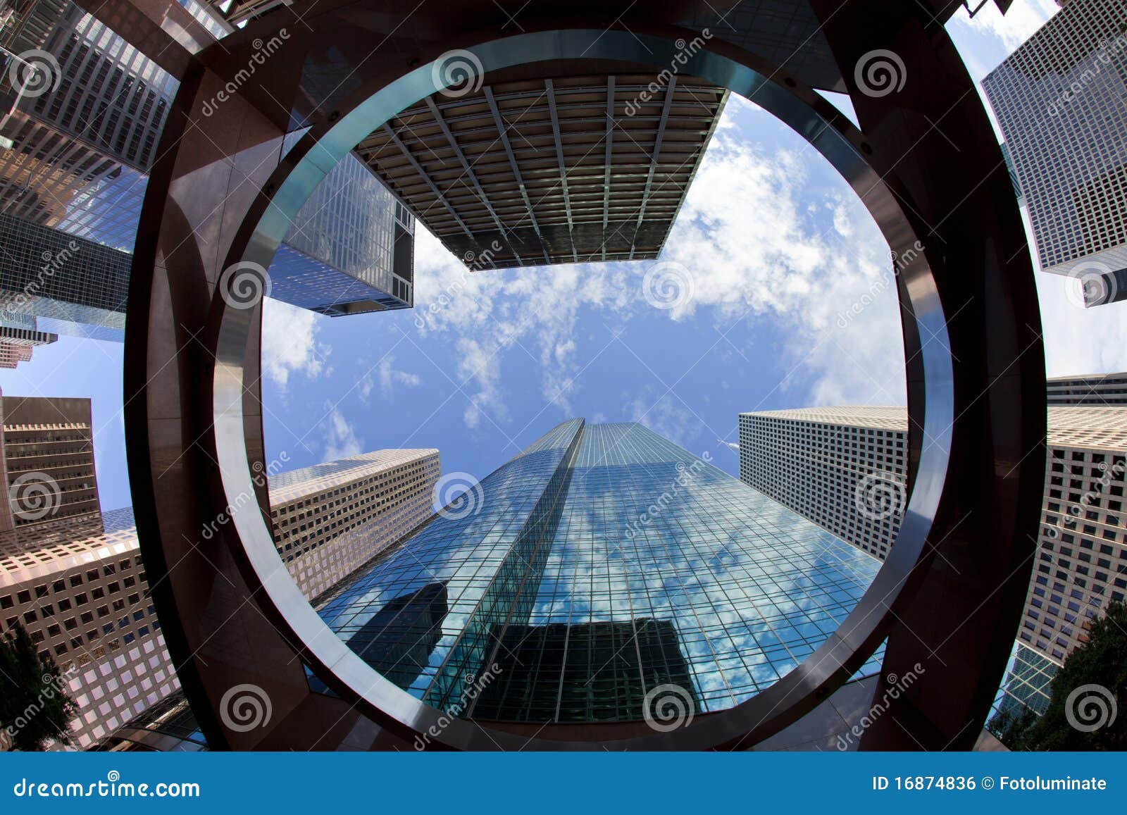 Downtown Office Buildings stock photo. Image of fish - 16874836