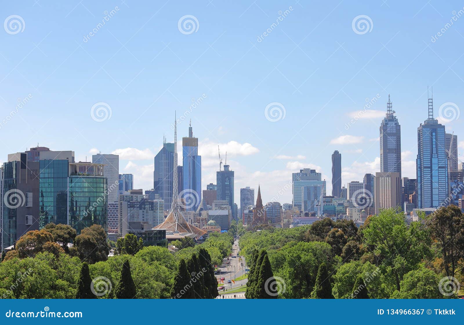 Cityscape Melbourne Australia Stock Image - Image of travel, tourism ...