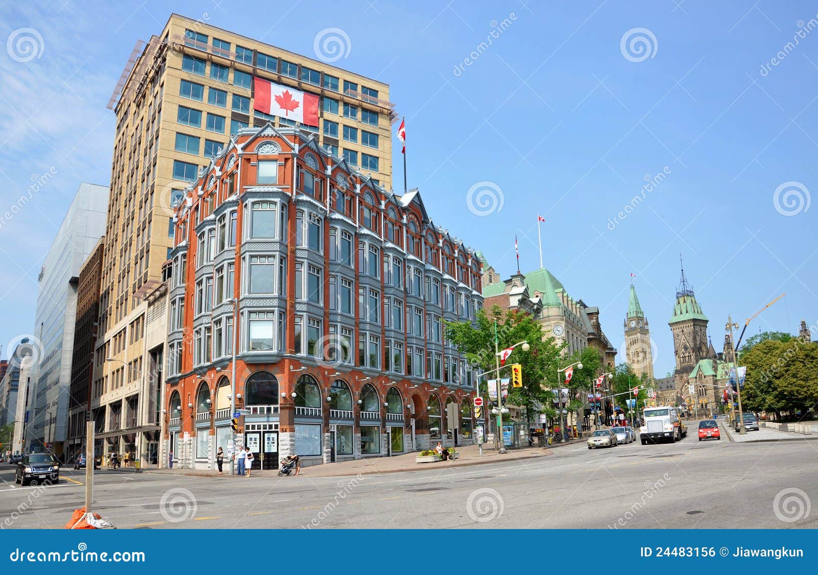 Downtown Ottawa Buildings And Parliament Editorial Photo - Image: 24483156