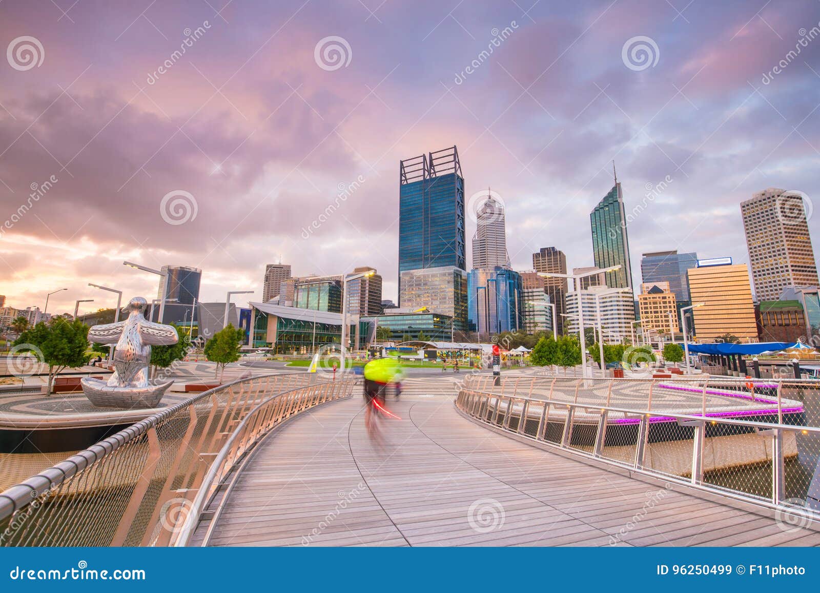 Downtown Perth Skyline in Australia Stock Image - Image of downtown ...