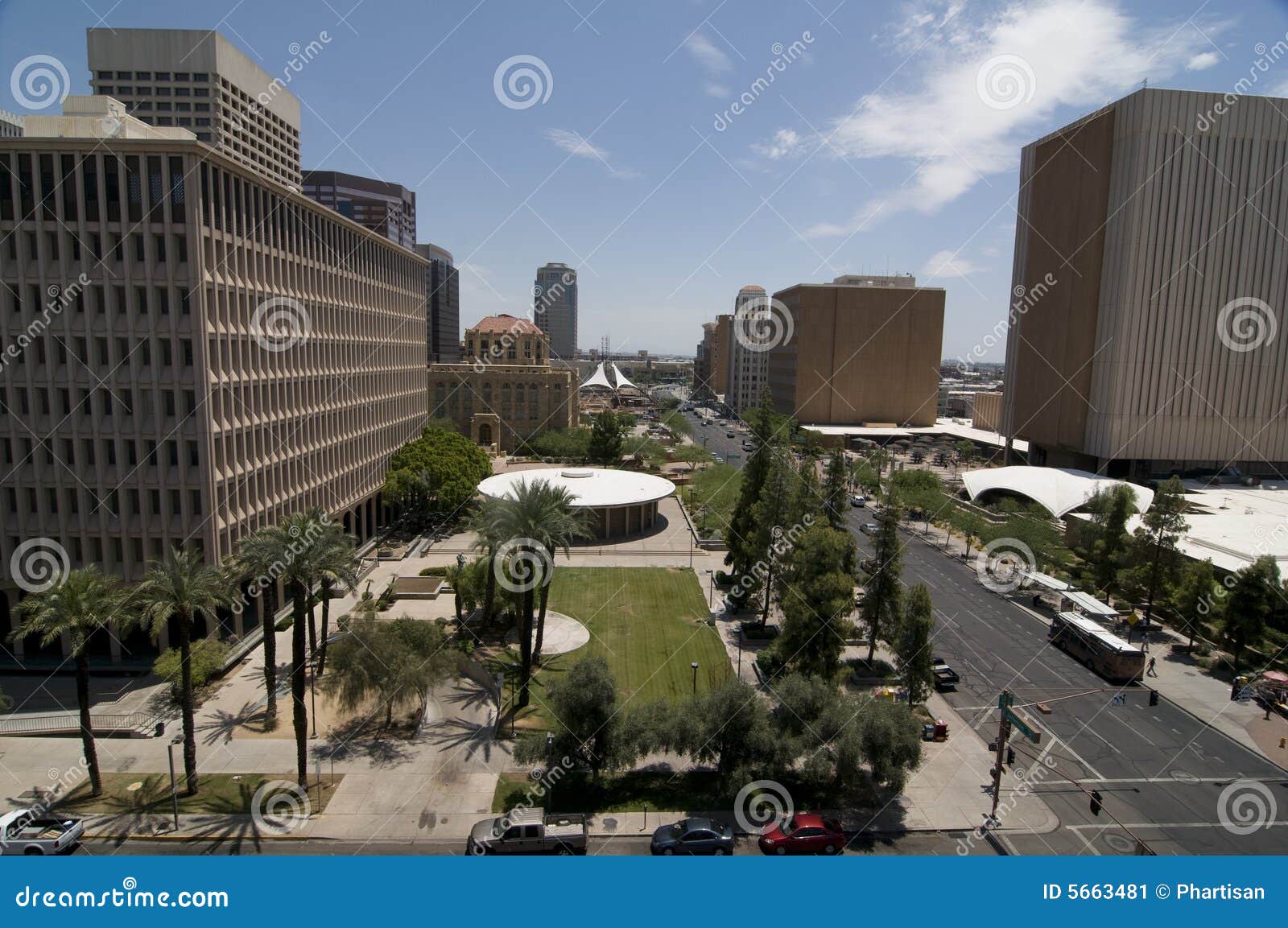 Downtown Phoenix Arizona stock image. Image of modern - 5663481