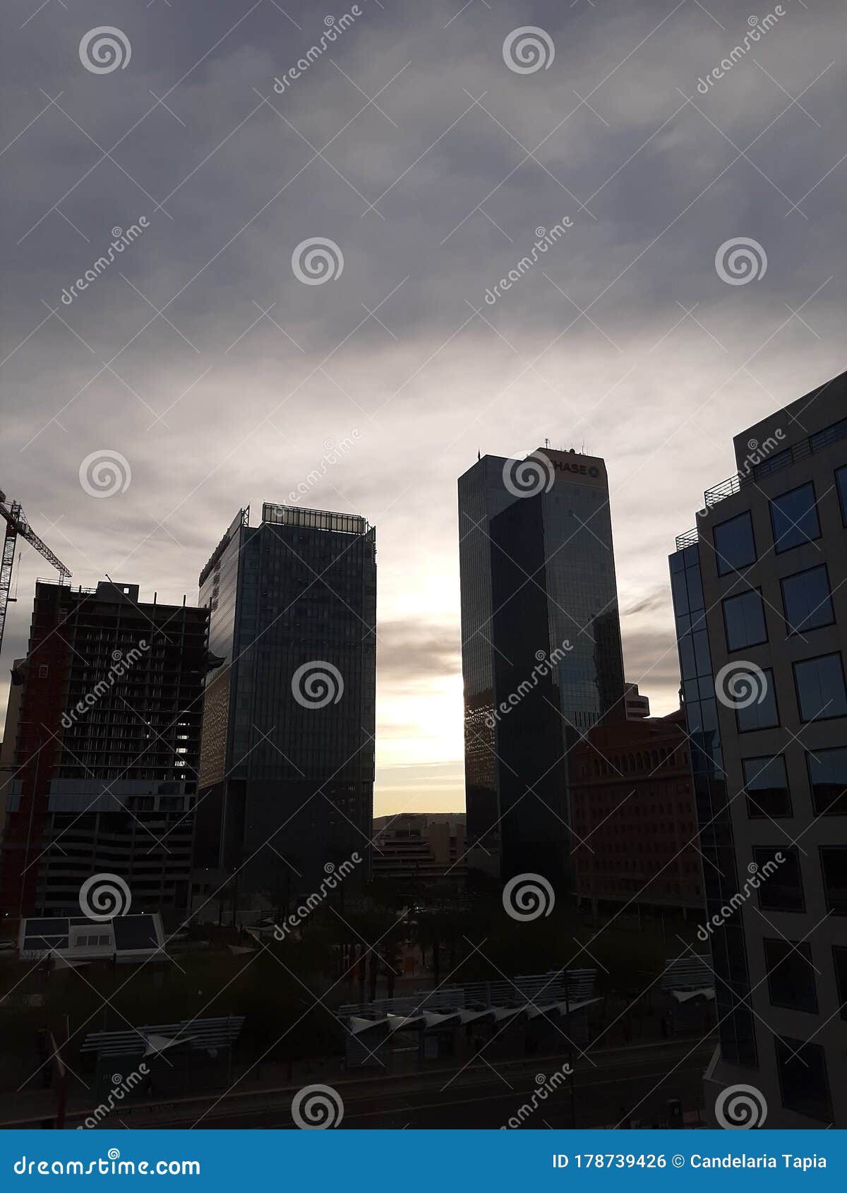 Downtown Phx Az editorial photo. Image of cloud, tower - 178739426