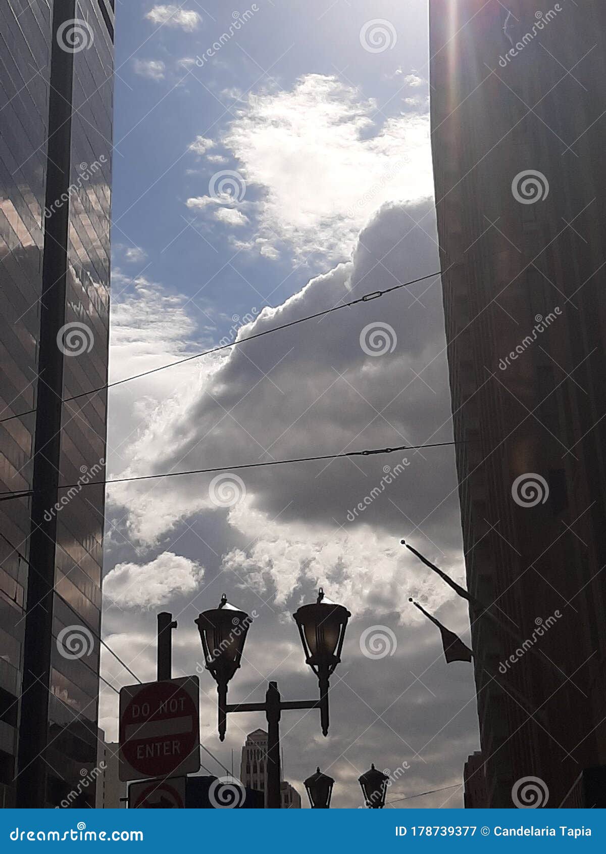 Downtown Phx Az stock image. Image of cloud, light, tower - 178739377