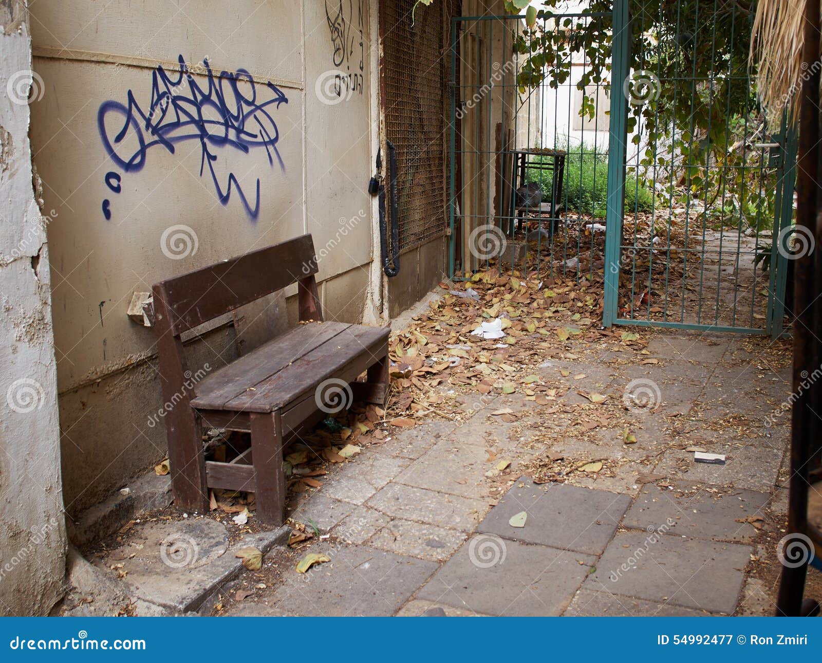 Downtown poor backyard stock image. Image of district - 54992477