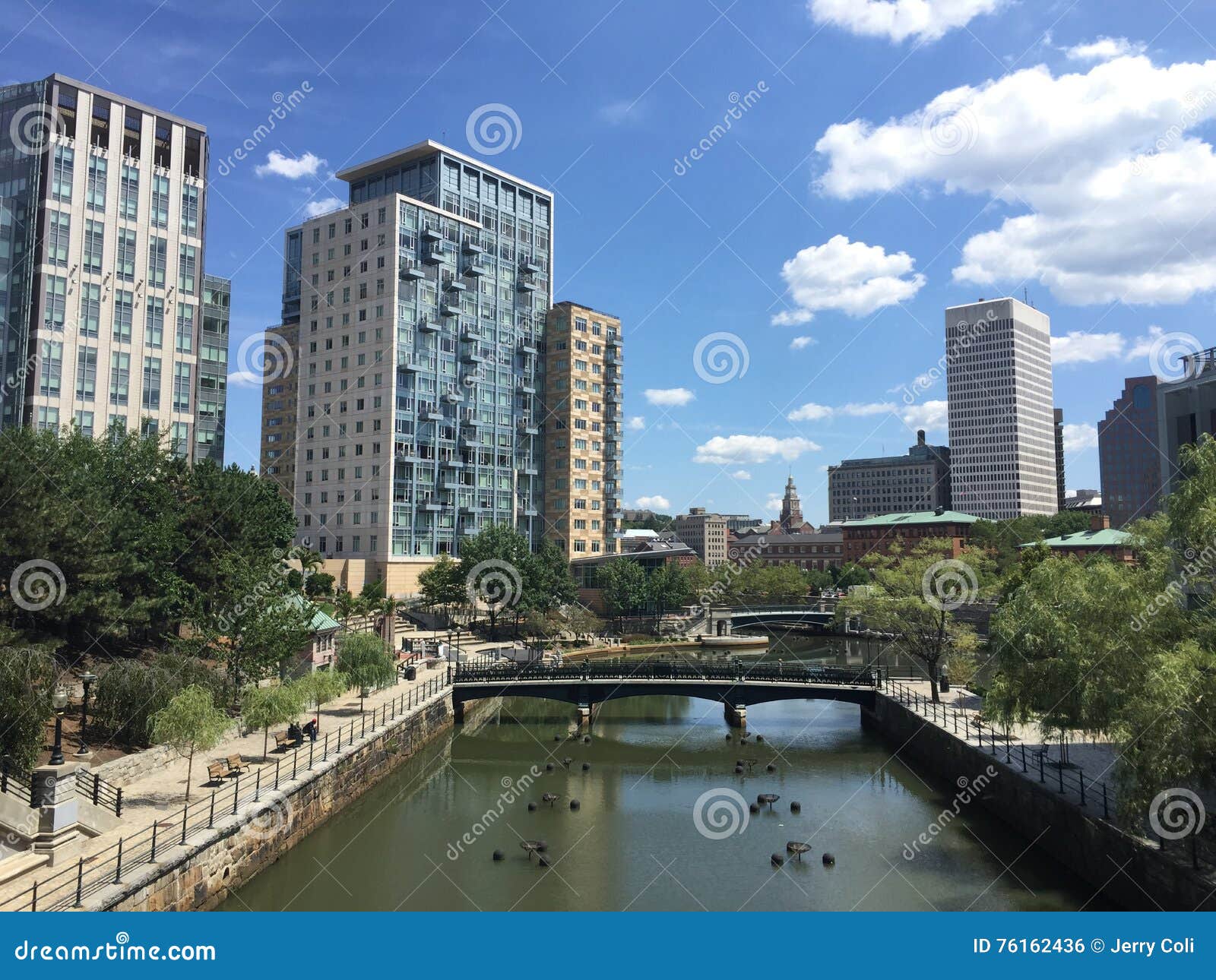 Downtown Providence, Rhode Island. Editorial Photo - Image of river ...