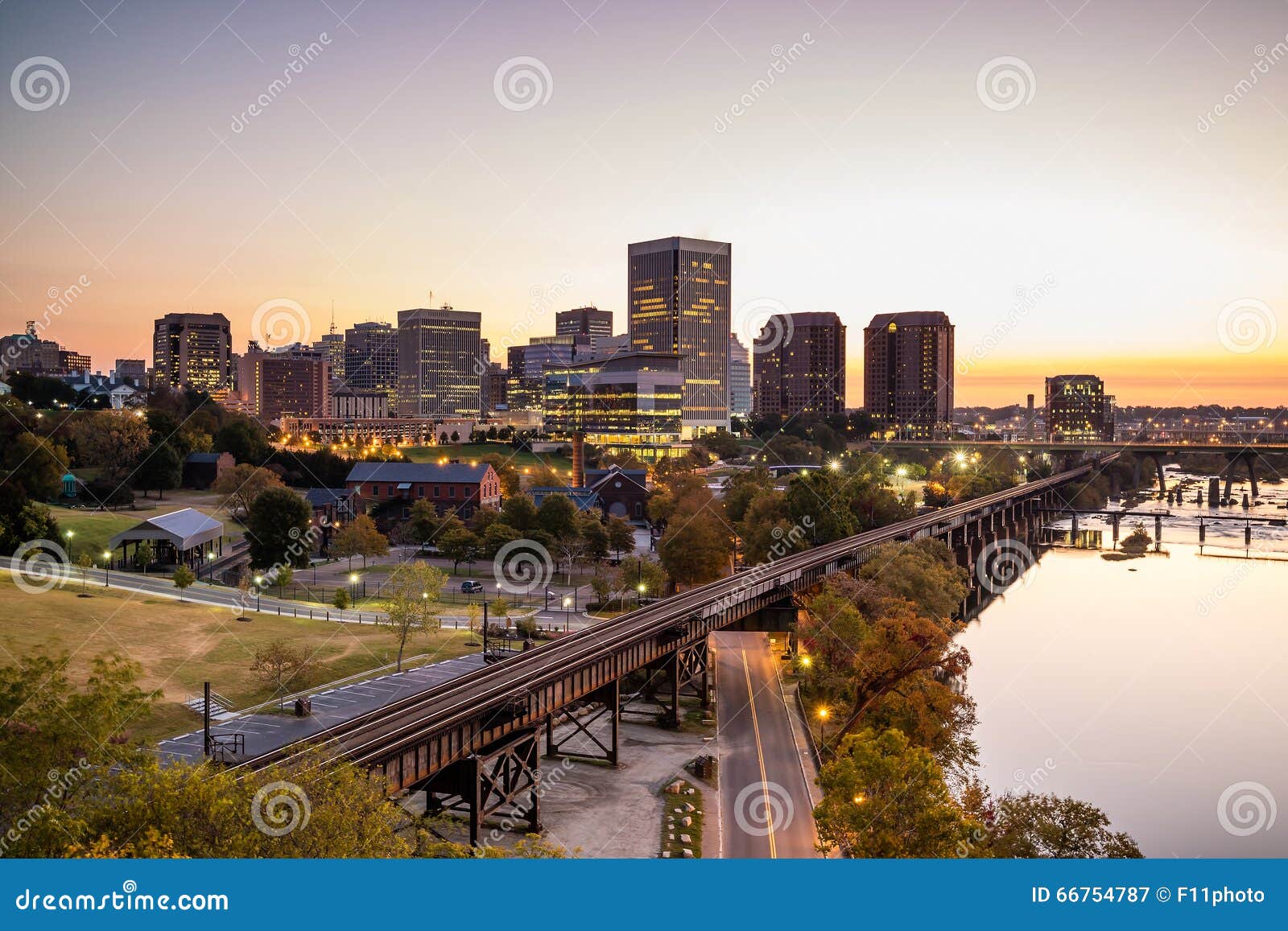 Downtown Richmond, Virginia Skyline Stock Image - Image of james, life ...