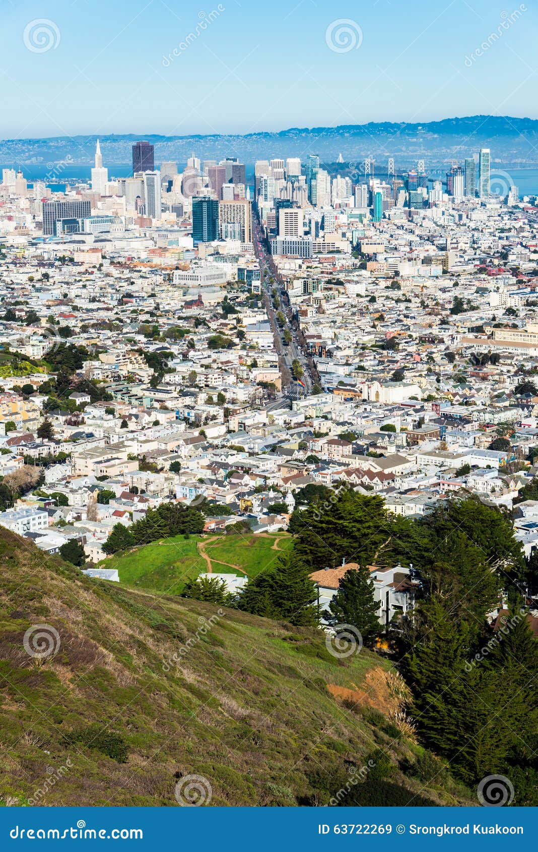 Downtown San Francisco stock image. Image of horizontal - 63722269