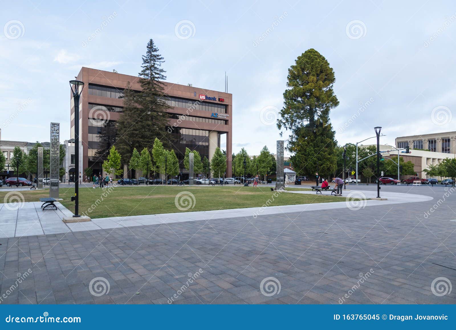 Downtown Santa Rosa,CA editorial image. Image of outdoor - 163765045