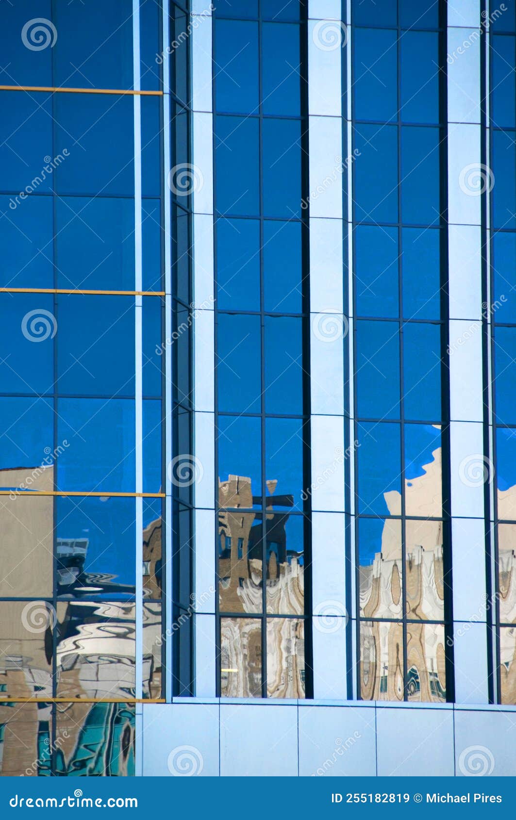 Glass Building in Downtown Seattle Stock Image - Image of highrise ...