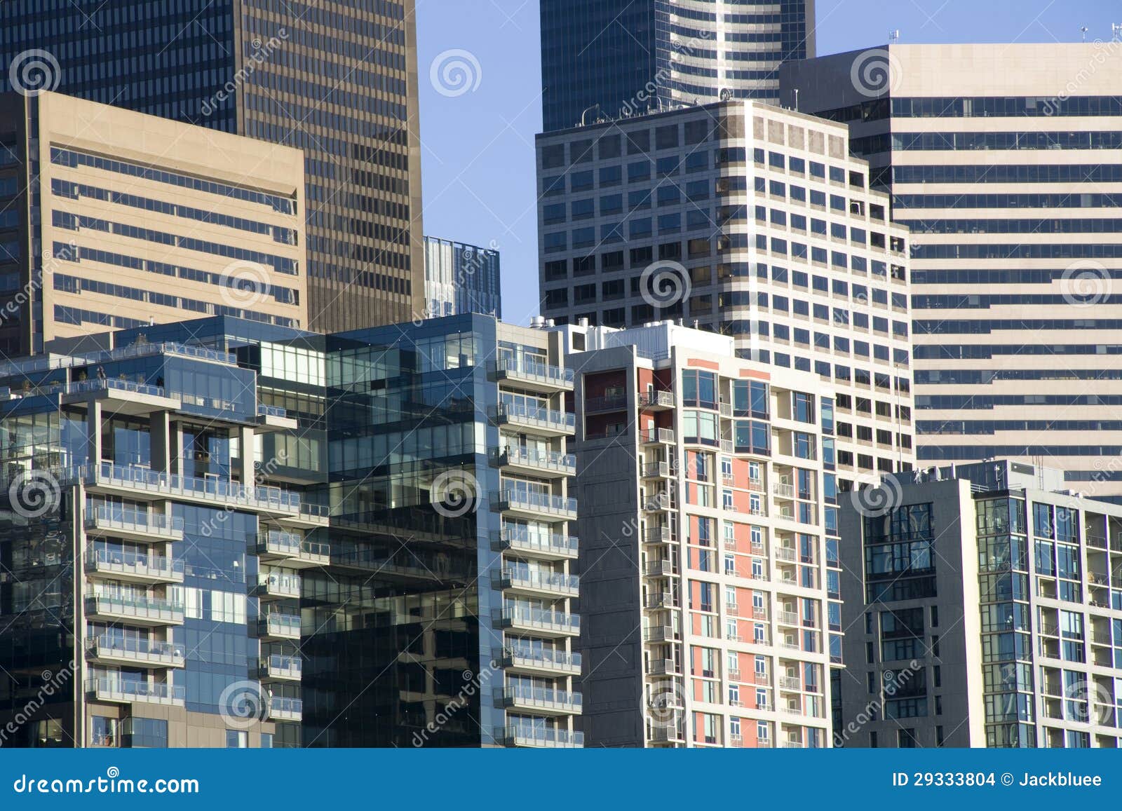 Crowded City Buildings