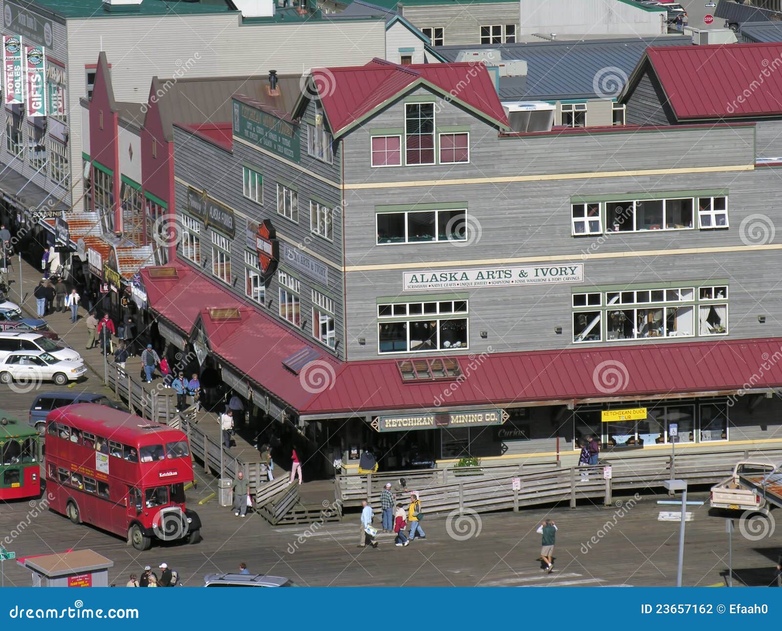 Downtown Shopping District, Ketchikan, Alaska Editorial Photography ...