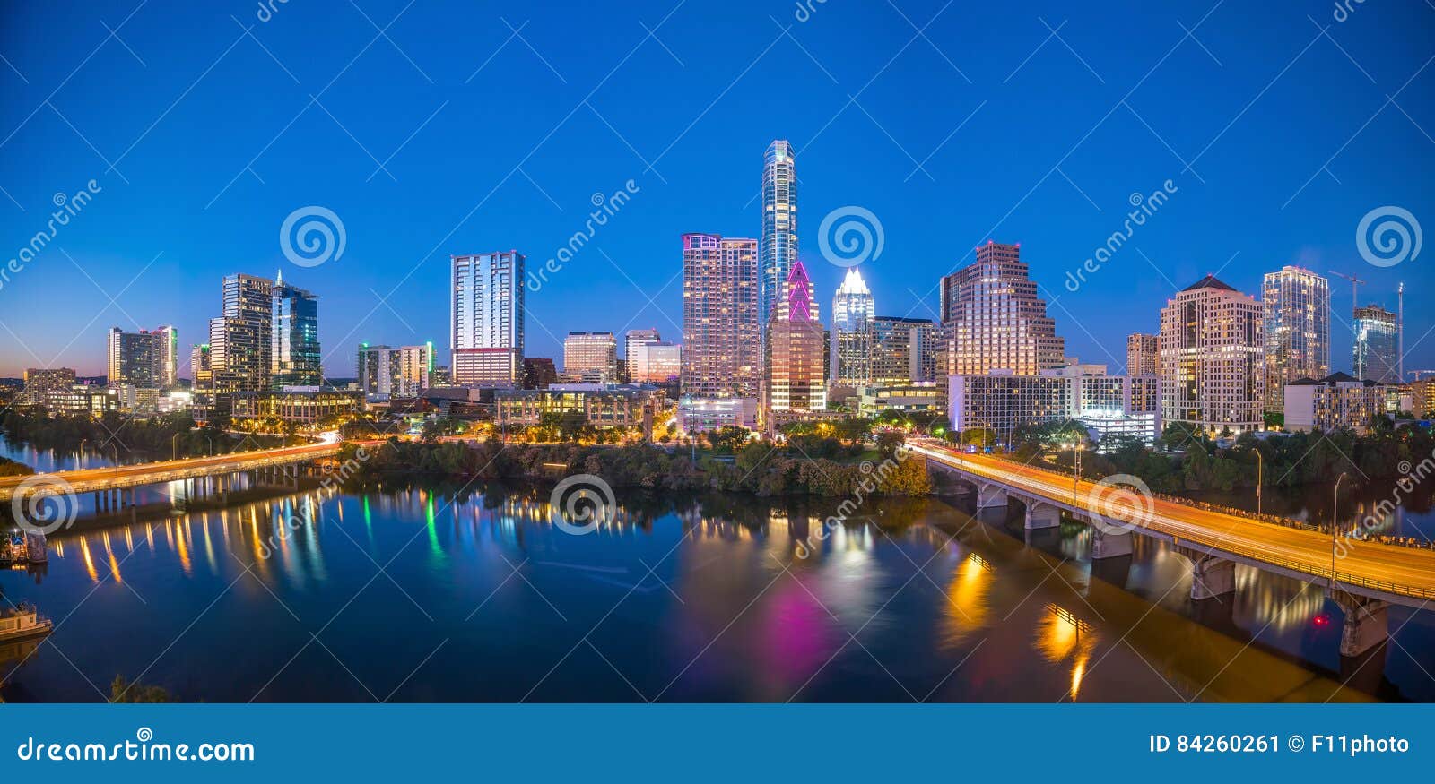 Downtown Skyline of Austin, Texas Stock Image - Image of scenic ...