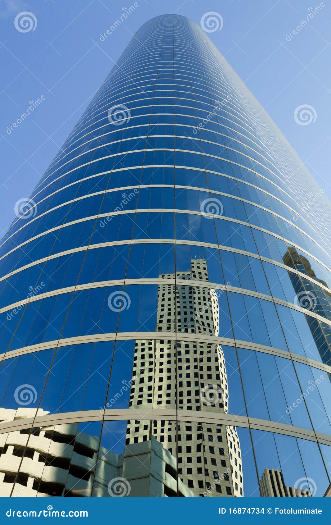 Downtown Skyscraper and Glass Reflections Stock Photo - Image of ...