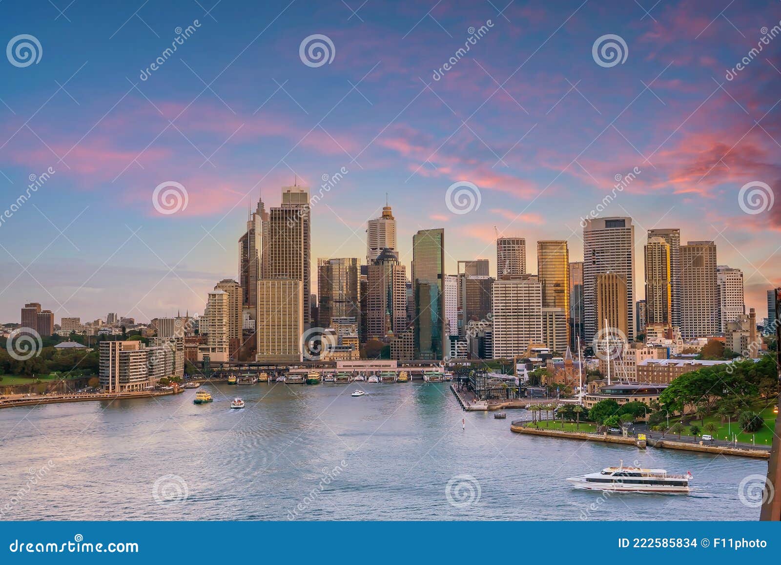 Downtown Sydney Skyline in Australia from Top View Stock Photo - Image ...