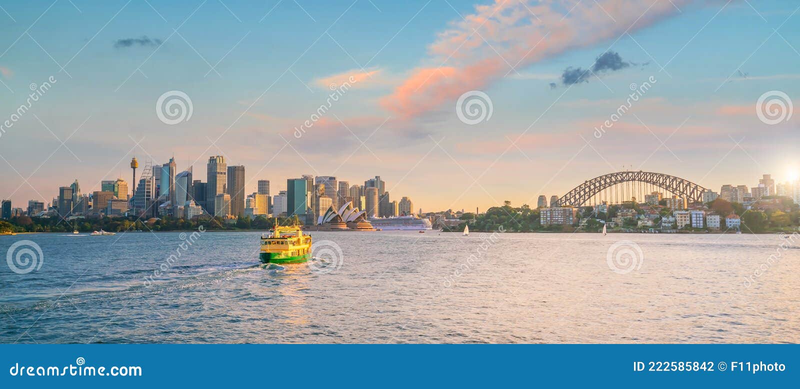 Downtown Sydney Skyline in Australia from Top View Stock Photo - Image ...