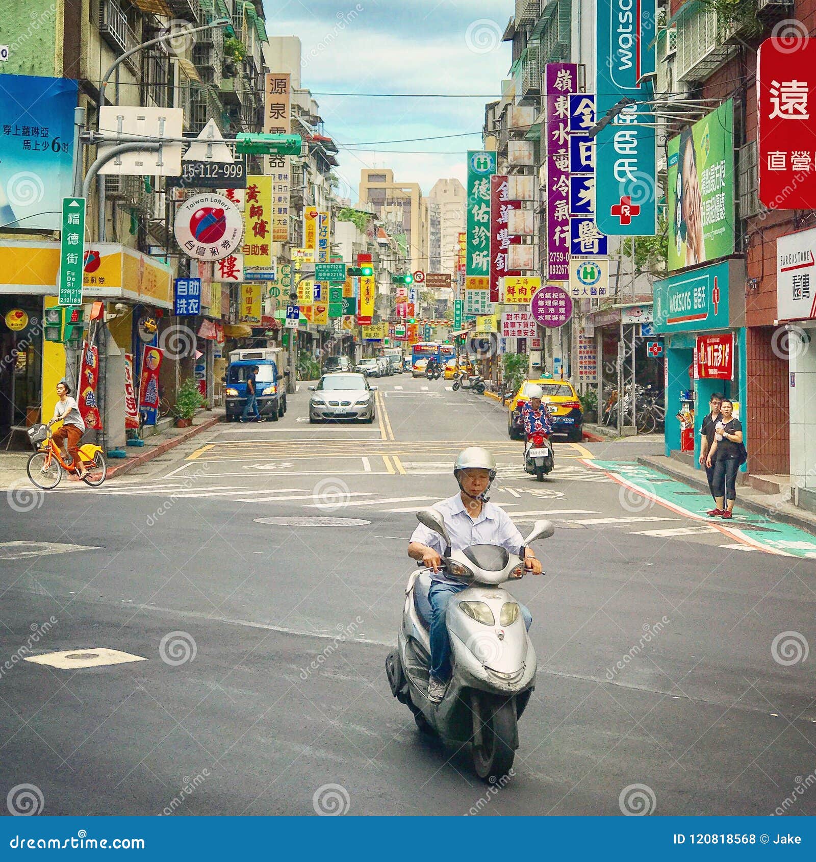 Taiwan editorial stock photo. Image of asia, scooter - 120818568