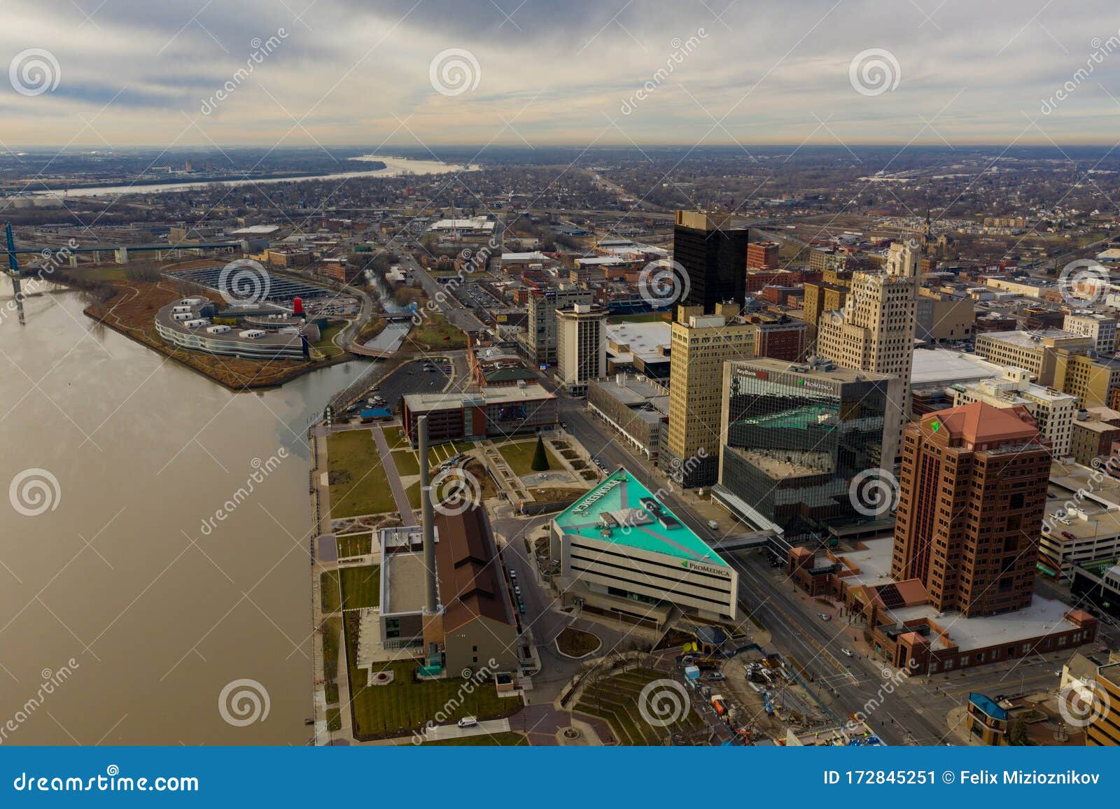 Downtown Toledo Ohio Editorial Photo Editorial Photo - Image of company ...