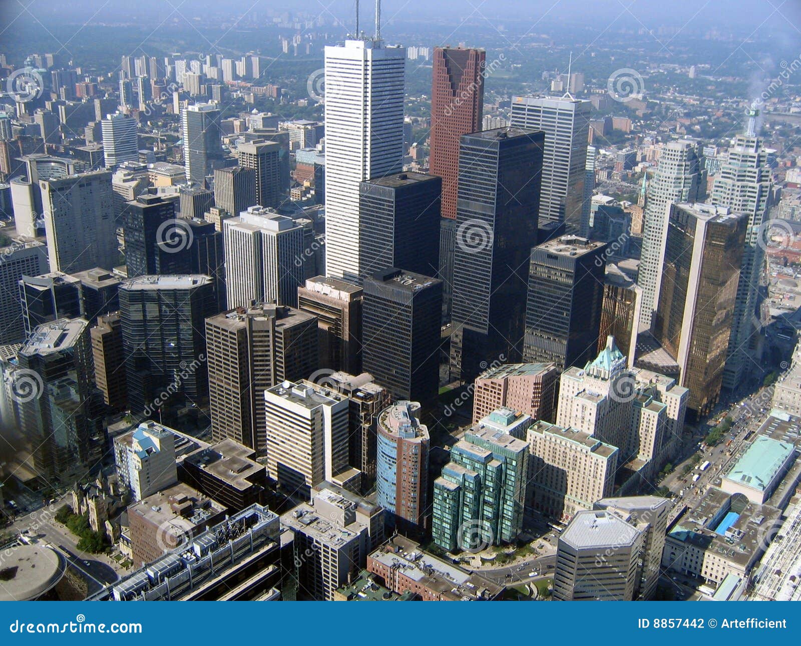 Downtown Toronto - Aerial View Stock Photo - Image of bird, tour: 8857442