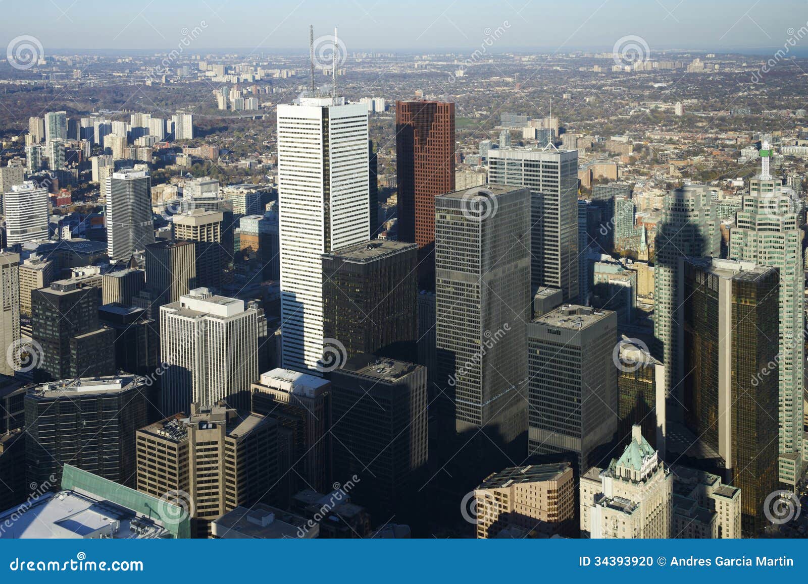 Downtown Toronto stock photo. Image of work, district - 34393920