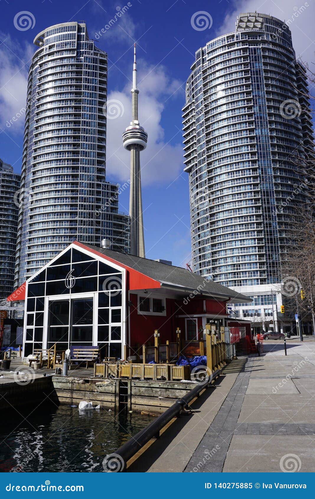 Downtown Toronto with Iconic Tower Editorial Image - Image of city ...