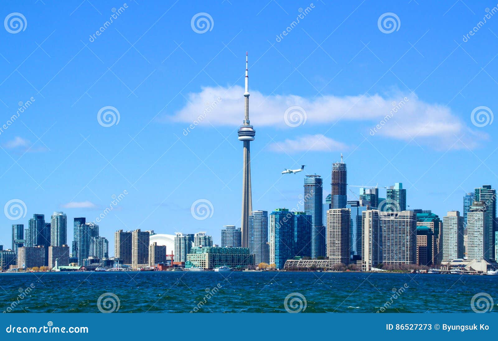 Downtown Toronto skyline editorial stock photo. Image of architecture ...