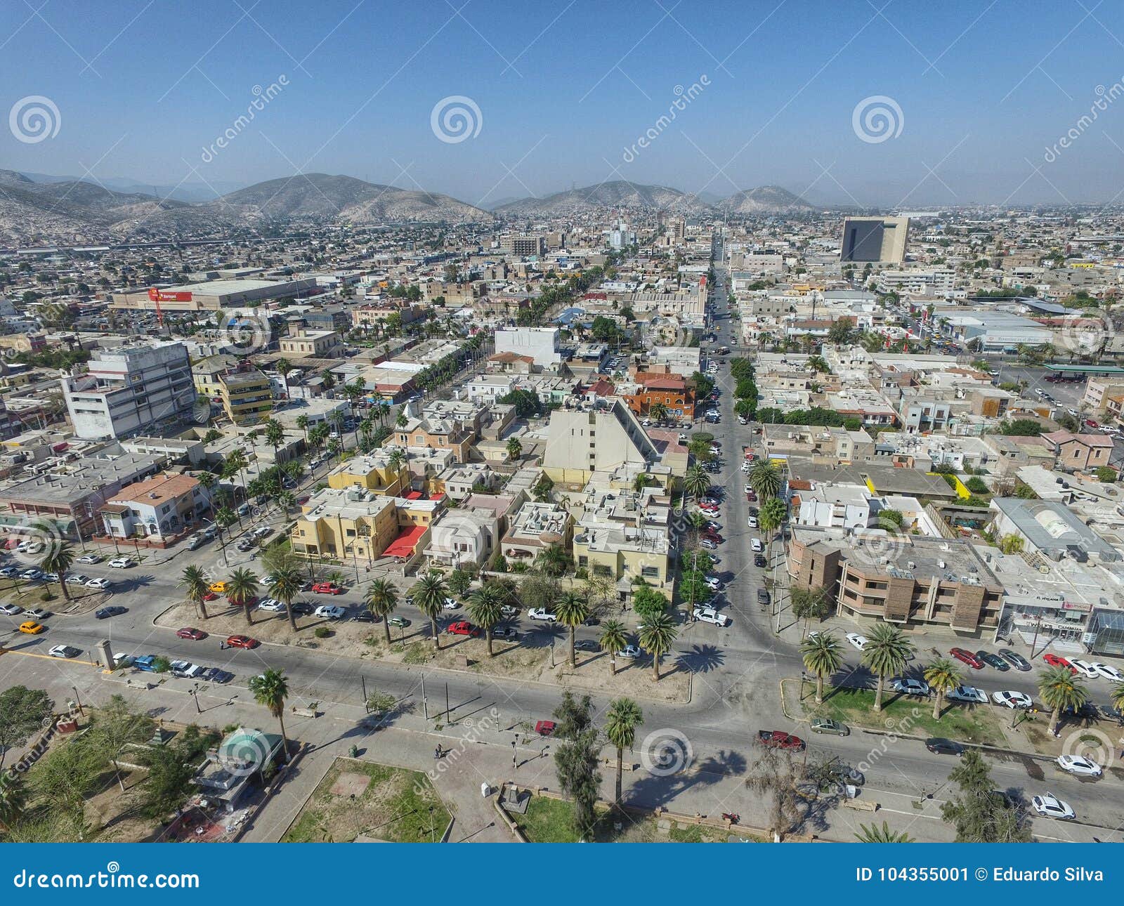 Downtown editorial photo. Image of mexico, city, aerial - 104355001
