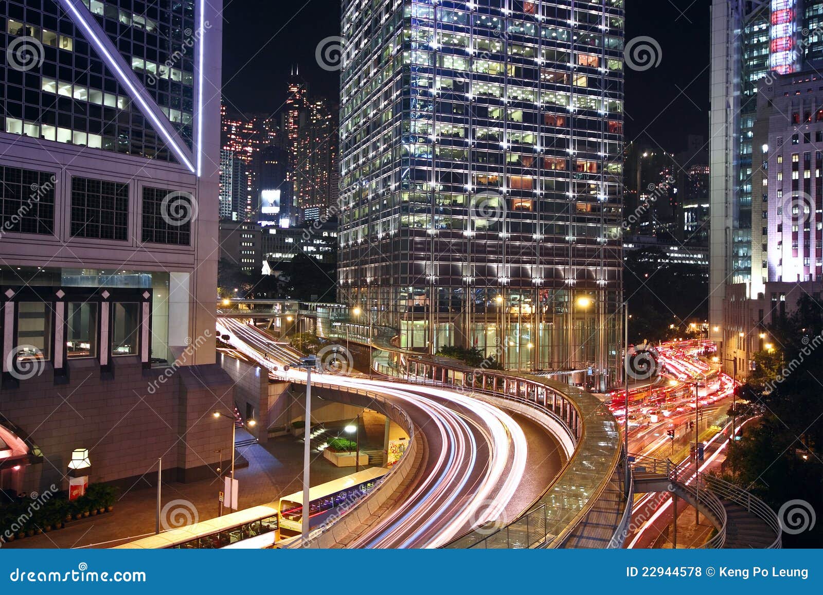 Downtown traffic stock photo. Image of metropolitan, hongkong - 22944578